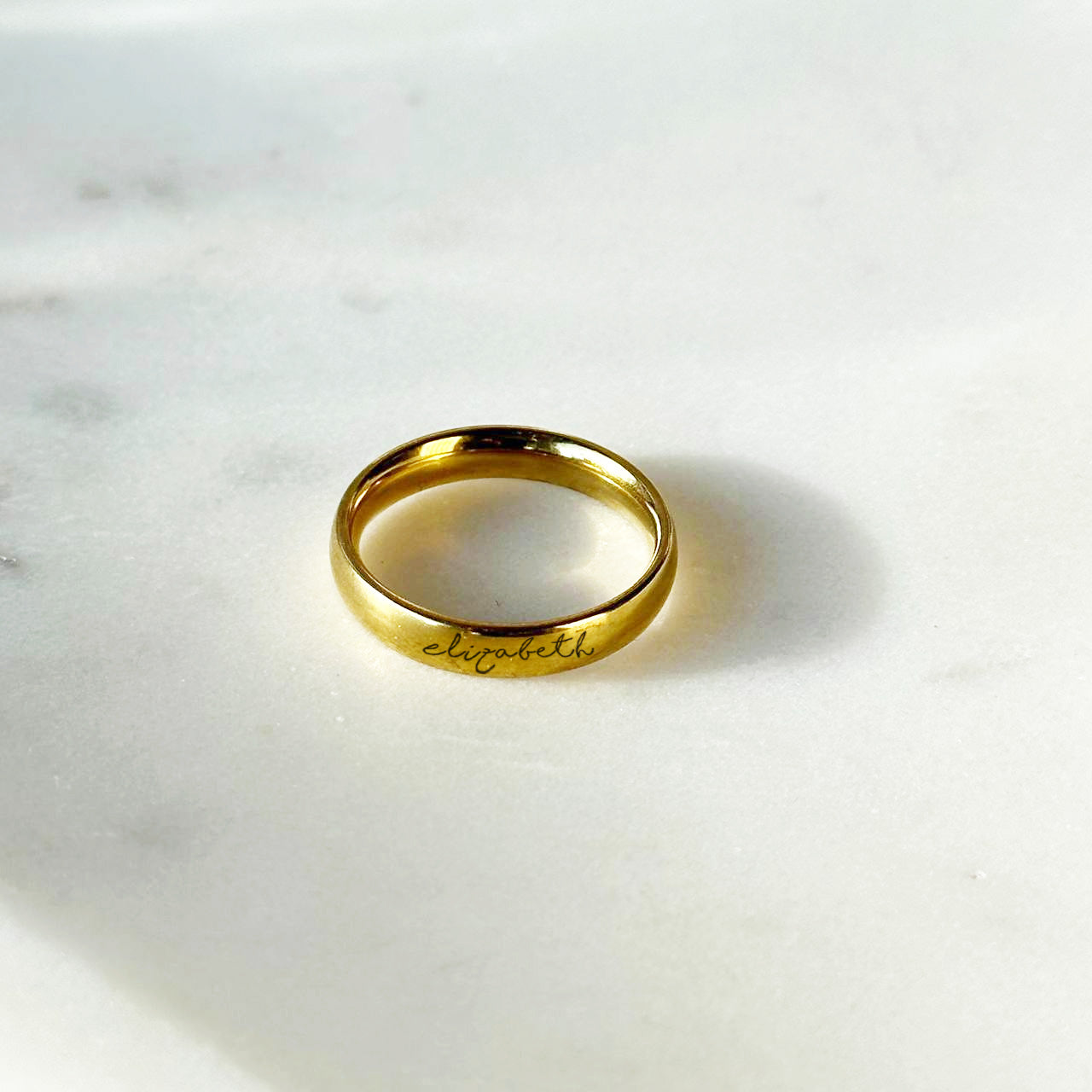 8K Gold Custom Handwriting Ring – All That Blyng