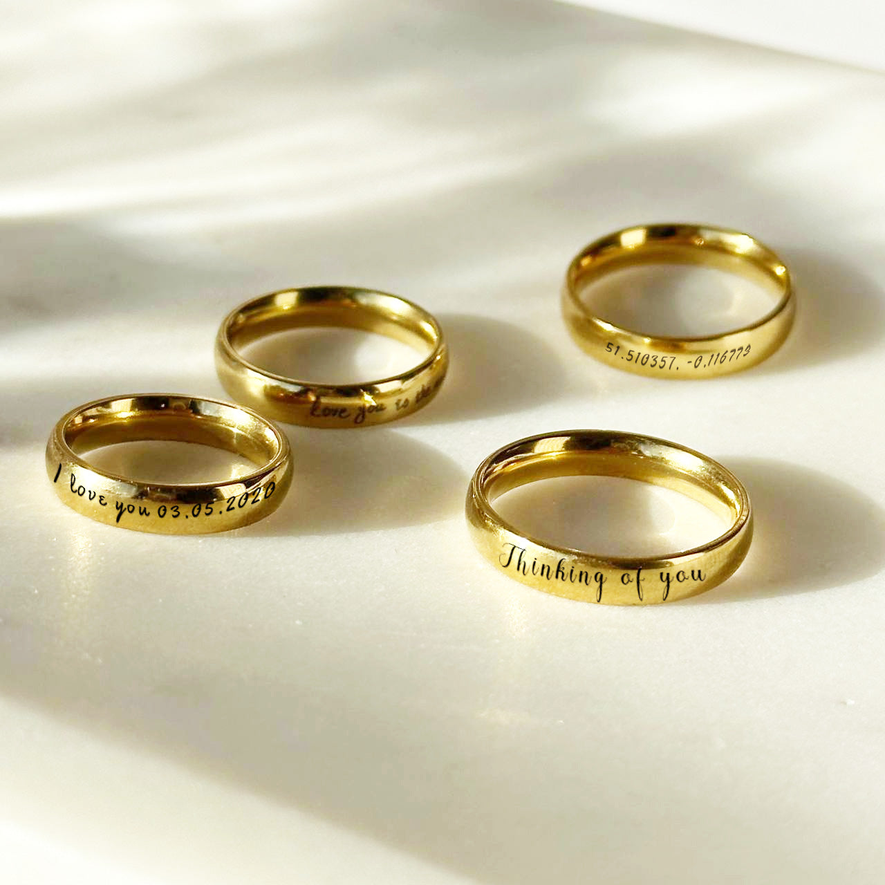 8K Gold Custom Handwriting Ring – All That Blyng